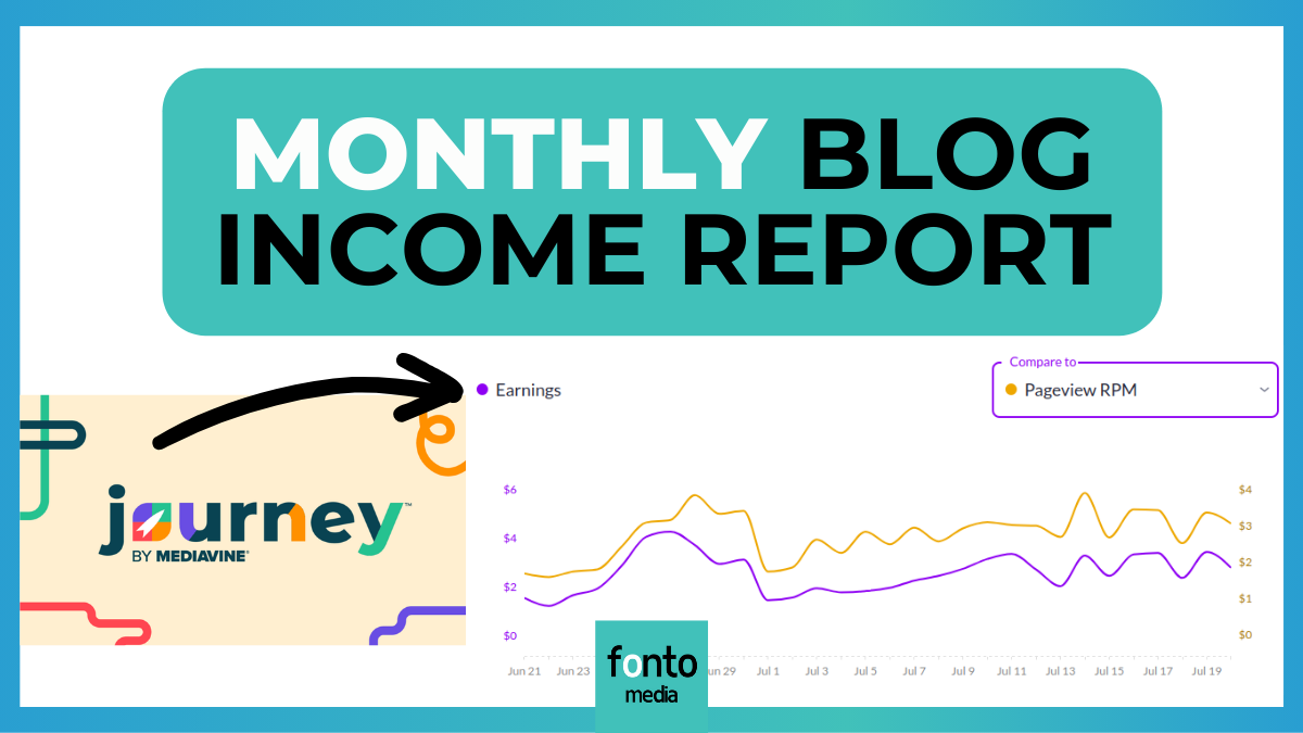 Journey By Mediavine: My Blog Income Report